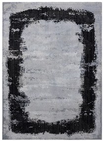 Dywany Łuszczów Kusový koberec Core A004 Frame black/light grey ROZMĚR: 140x190
