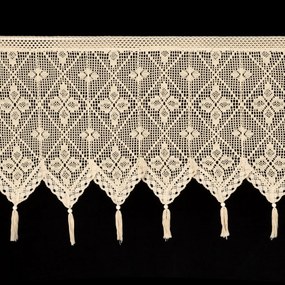 KRÁTKÁ ZÁCLONA NA PÁSCE MARTHA 150X60 CM SVĚTLEBÉŽOVÁ