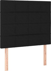 Box spring postel s matrací černá 100 x 200 cm textil 3137135