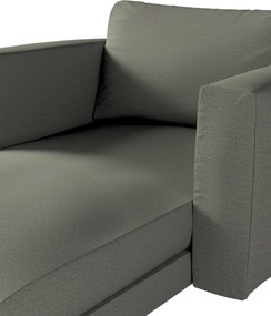 Potah na IKEA Norsborg šezlong s loketními opěrkami barva šedá látka pletený vzor
