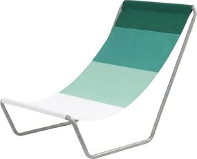 Skládací plážové lehátko SAND, zelené pruhy
