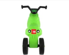 TEDDIES Odrážedlo Enduro Yupee zelené / Plast / výška sedadla 26 cm /