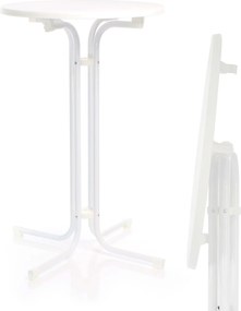 Barový stůl Toboli – 80 cm, 110 cm, bílá (64222)