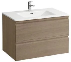 Laufen Pro S - Skříňka s umyvadlem, 800x500 mm, 2 zásuvky, světlý dub H8619634791041