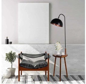 Designová stojanová lampa Elidius 165 cm ořech