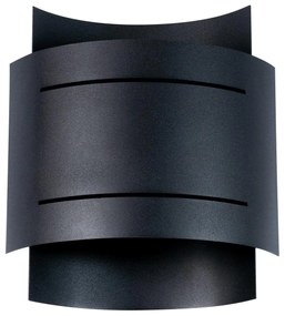 Nástěnné svítidlo Hestia, 1x černé kovové stínítko