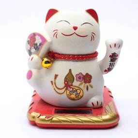 Milujeme Kameny Maneki neko - mávající kočička Solar - Feng shui S