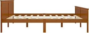 Rám postele medově hnědý masivní borovice 200 x 200 cm 322194