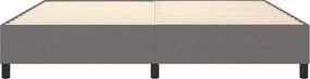 Rám postele s boxspringem tmavě šedý 200 x 200 cm textil 3120887
