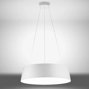 Stilnovo Oxygen_P, bílé závěsné svítidlo, 50W LED 3000K stmívatelné DALI, prům. 75cm