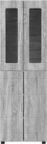 Vysoký bufet FLORIN 60 x 35 x 182 cm Šedá Sonoma 3397920