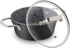 Lamart Granit Kastrol s poklicí 3.9L šedá / 24 x 10.7 cm / hliník