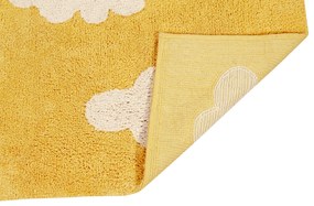Pratelný koberec cloudio 120 x 160 cm žlutý MUZZA