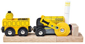 Bigjigs Rail Replika historické lokomotivy Rocket + 2 koleje