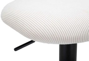 Designová barová otočná židle Caelius bílá
