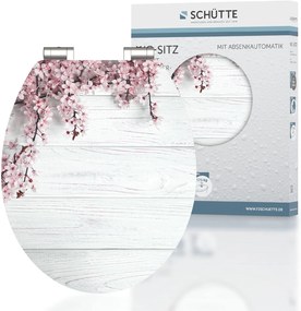 Eisl Sanitär WC prkénko MDF Soft Close Flowers and Wood High Gloss 80549