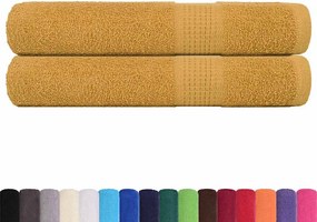 Ručníky FROGN 2 ks zlaté 100x200 cm 360 g/m² 136818