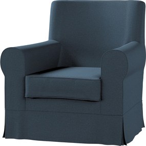 Potah na křeslo IKEA Ektorp Jennylund barva modrá látka pletený vzor