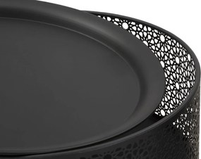 Odkládací stolek Blacky 40 cm černý/zlatý