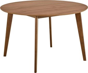 Kulatý jídelní stůl Roxby 120 cm ořech