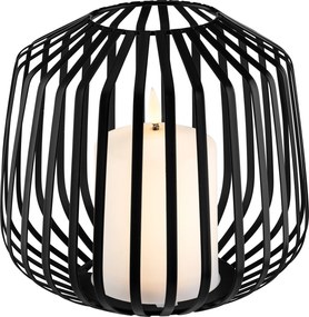 Livarno® LED svíčka v kovovém košíku (černá)