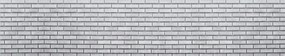 Kuchyňský panel ABS plast Grey concrete brick 3000x600mm 1,5mm