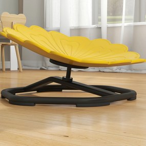 AIYAPLAY senzorické otočné křeslo pro děti, otočné sedadlo pro podporu rovnováhy a koordinace, žlutá