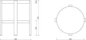 Červená ocelová stolička Doon – noo.ma