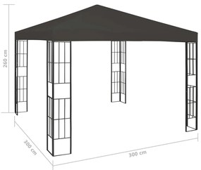 Altán Boojum - antracitový | 3x3 m