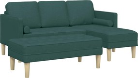 Set pohovek 2 ks Tmavě zelená Polyester 3329256