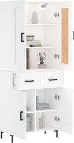 Skříň highboard bílá 69,5 x 34 x 180 cm kompozitní dřevo 3199873