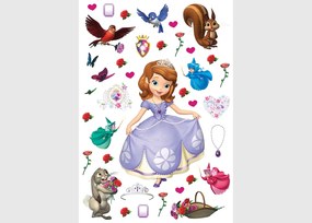 Dětská samolepka na zeď Sofie, Disney | 42.5 x 65 cm | DDK 1738