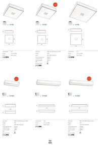 Redo 01-704 - Koupelnové stropní svítidlo EGO 1xE27/52W/230V 18x18 cm IP44