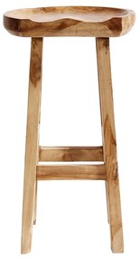 Muubs Dřevěná barová židle OVAL, přírodní