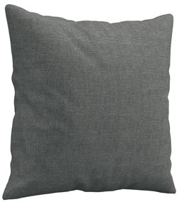 2místná pohovka s polštáři tmavě šedá 140 cm textil - Default Title
