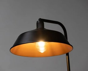 Černá stojací retro lampa SCORPION