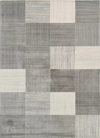 Berfin Dywany, Kusový koberec Vals 8002 Grey, 200x290, šedá, obývací pokoj