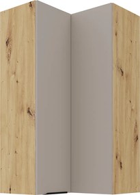 ARIA li | horní kuchyňská skříňka 60x60 GN-108 2F (90°) rohová s policemi | EXTRA VYSOKÁ | 60x60 cm | artisan/béžová