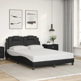 Rám postele Viana bez matrace černý 120 x 200 cm umělá kůže 3208082