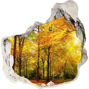 Wallmuralia Nálepka fototapeta 3D výhled Podzim les 75x75 cm