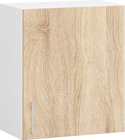 Závěsná kuchyňská skříňka Lima W50 580 bílá/dub sonoma