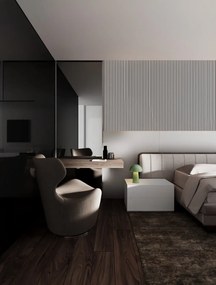 Designová stojací lampa Ande Zelená