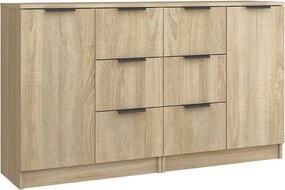 Příborníky 2 ks dub sonoma 60 x 30 x 70 cm kompozitní dřevo 3115790