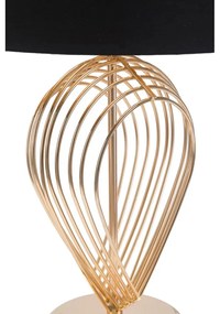 Černá stolní lampa Mauro Ferretti Maxt, ø 32,5 cm