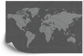 Fototapeta Mapa Světa Moderna Omyvatelný vlies 368x280