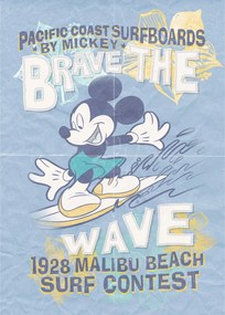 Komar Vliesová fototapeta Mickey Brave the Wave 200 x 280 cm