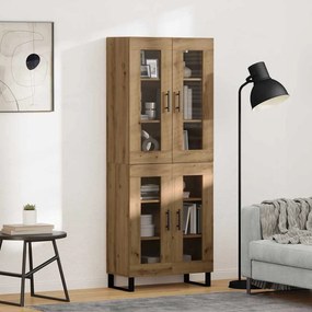 Vysoký bufet 2 ks Artisanový dub 69,5 x 34 x 180 cm 3403196