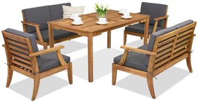 Zahradní nábytek z akátového dřeva Danang Apetito 6 Garden Point