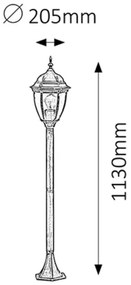 Rabalux 8385 - Venkovní lampa TORONTO 1xE27/100W/230V IP44