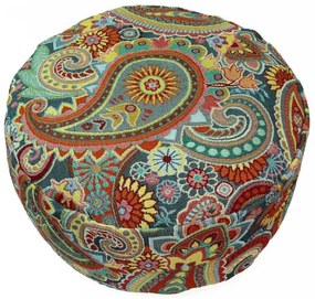 S radostí - vlastní výroba Meditační polštář Kašmír - Gobelínová látka Velikost: ∅30 x v25 cm